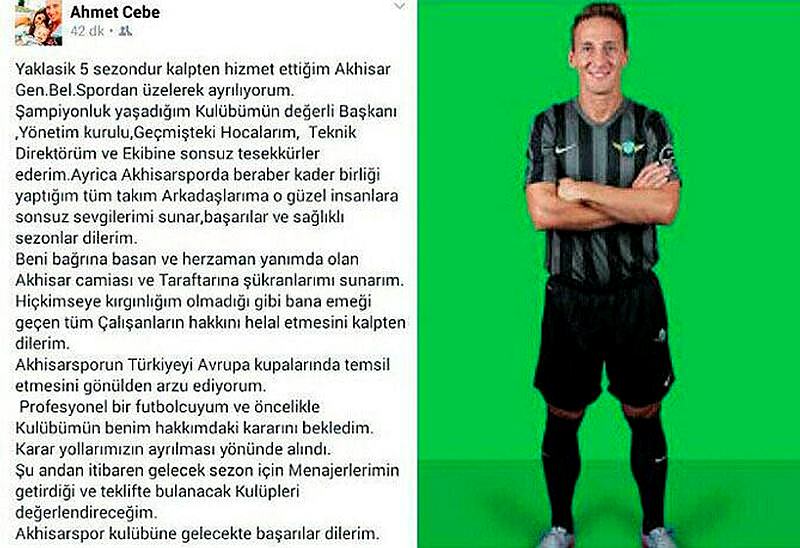 Akhisar, Ahmet Cebe ile yollarını ayırdı - Son Dakika Spor Haberleri